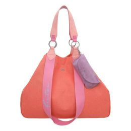 Henkeltasche Fritzi aus Preussen "Izzy", Damen, Gr. B/H/T: 16cm x 36cm x 50cm, orange, Baumwolle, unifarben, Taschen, aus veganen Materialien