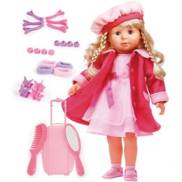 Babypuppe BAYER "Charlene", rosa, Puppen, BabyB:11cm, spricht und singt, B:11cm