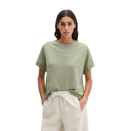 Marc O'Polo T-Shirt MARC O'POLO "mit angeschnittenen &Auml;rmeln", Damen, Gr. M, fresh sage, Obermaterial: 52% Baumwolle, 48% Viskose, unifarben, Basic, loose fit, Rundhals, Shirts T-Shirt