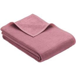 Wohndecke Ibena "Uni Kniedecke Luxus", rosa (altrosa), B:100cm L:150cm, Baumwolle, Polyacryl, Polyester, Wohndecken, Wohndecke, verschiedene Gr&ouml;&szlig;en, uni, Kuscheldecke, Premium, made in Europe