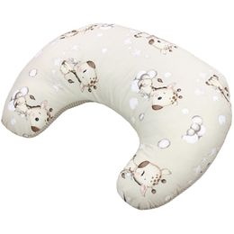 Stillkissen TUPTAM "Stillkissen Baby Stillkissen Klein mit Baumwoll-Bezug", Baby, braun (giraffe beige punkte), Obermaterial: 100% Baumwolle CO., Funktionskissen