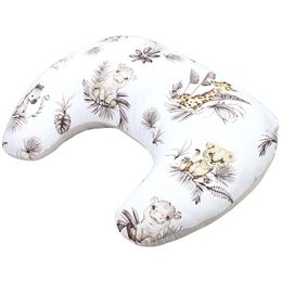 Stillkissen TUPTAM "Stillkissen Baby Stillkissen Klein mit Baumwoll-Bezug", Baby, braun (beige l&ouml;we bl&auml;tter, beige), Obermaterial: 100% Baumwolle CO., Funktionskissen