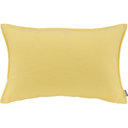 HOCK Dekokissen H.O.C.K. "Caribe Outdoor", gelb (lemon gelb, unifarben), B:40cm H:10cm L:60cm, Polyacryl (dralon), Dekokissen_Sitzkissen_Kissenh&uuml;llen, wasserabweisend, Kissenh&uuml;lle mit F&uuml;llung, 1 St&uuml;ck