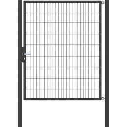 Zauneinzelt&uuml;r Alberts "Flexo", schwarz (anthrazit), B:150cm H:180cm, Stahl, Tore, in verschiedenen Abmessungen
