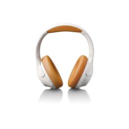 Lenco Wireless Bluetooth&reg; Kopfh&ouml;rer mit aktiver Ger&auml;uschunterdr&uuml;ckung und integrierten Mikrofonen Grau / Wei&szlig;