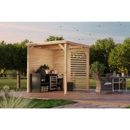 Karibu Grillunterstand Rocky Pavillon Set
