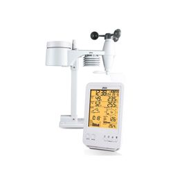 Alecto Professionelle Wetterstation mit Funksensor wei&szlig;