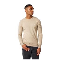Jack Wills - "Seabourne" Pullover f&uuml;r Herren, Rundhalsausschnitt (Steinfarben)