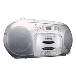 Lenco SCD-420SI Boombox mit CD, Kassette und Kopfh&ouml;reranschluss