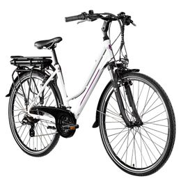 Z&uuml;ndapp Z&uuml;ndapp Z802 E Bike Trekkingrad Damen ab 160 cm mit Nabenmotor Pedelec Trekking Fahrrad mit 21 Gang und Beleuchtung StVZO