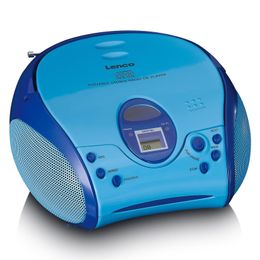 Lenco SCD-24BU kids - Tragbares FM-Radio mit CD-Player - Kopfh&ouml;reranschlu&szlig; - Blau