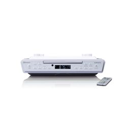 Lenco K&uuml;chenradio mit CD, Bluetooth&reg; und Fernbedienung Wei&szlig;