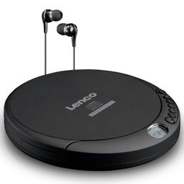Lenco CD-200 - Tragbarer CD-Player mit Anti-Schock - H&ouml;rbuchfunktion - Akku-Aufladefunktion - Schwarz