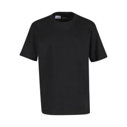 Langarmshirt Urban Classics "Urban Classics Herren Boys Tall Tee", M&auml;dchen, Gr. 146/152, schwarz, 100% Baumwolle, unifarben, oversize, Rundhals, Shirts Langarmshirt