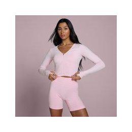 Myprotein MP Damen Tempo Nahtlos Verk&uuml;rzte Jacke - Blush - XL