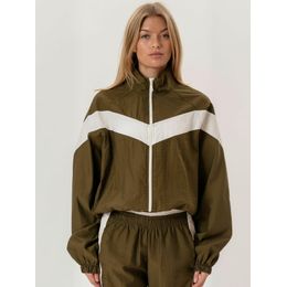 Blusenjacke ITS MAY "ITS MAY Between season jackets Paola", Damen, Gr. onesize, gr&uuml;n, Obermaterial: 95% Baumwolle, 5% Viskose, Jacken Blusenjacke
