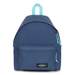 Freizeitrucksack Eastpak "PADDED PAK'R", Gr. B/H/T: 30cm x 40cm x 18cm, blau, Textil, Basic, Rucks&auml;cke Freizeitrucksack, Unisex Schulrucksack, Reiserucksack mit kontrastfarbigen Details