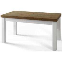 RECHTECKIGER Esstisch Ausziehbar &ndash; Moderner Wohnzimmertisch K&uuml;chentisch und Esszimmertisch &ndash; Tisch mit Holzbeinen, Ma&szlig;en von 140 &ndash; 180 cm &ndash; Lefkas