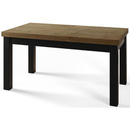 RECHTECKIGER Esstisch Ausziehbar &ndash; Moderner Wohnzimmertisch K&uuml;chentisch und Esszimmertisch &ndash; Tisch mit Holzbeinen, Ma&szlig;en von 120 &ndash; 160 cm &ndash; Lefkas