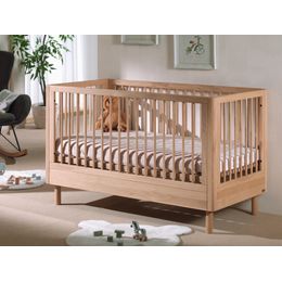 Vipack Gitterbett FORREST Naturfarben ca. 70x140 cm Echtholz Eiche
