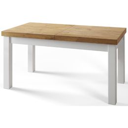 RECHTECKIGER Esstisch Ausziehbar &ndash; Moderner Wohnzimmertisch K&uuml;chentisch und Esszimmertisch &ndash; Tisch mit Holzbeinen, Ma&szlig;en von 120 &ndash; 160 cm &ndash; Lancelot