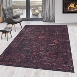 Teppich Ayyildiz Teppiche "FIESTA 4304", rot, B:120cm H:6mm L:170cm, Polyester, Teppiche, Teppich, L&auml;ufer, pflegeleichter Kurzflorteppich, moderne Vintage Optik