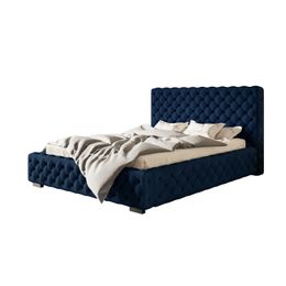 POLSTERBETT Miami, 160x200 cm, mit Bettkasten und Lattenrost aus Holz, Velourstoff, Farbe: Grau
