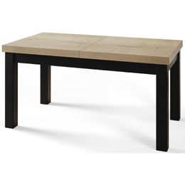 RECHTECKIGER Esstisch Ausziehbar &ndash; Moderner Wohnzimmertisch K&uuml;chentisch und Esszimmertisch &ndash; Tisch mit Holzbeinen, Ma&szlig;en von 120 &ndash; 160 cm &ndash; Halifax