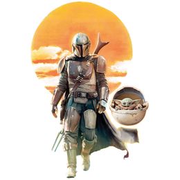 Bild Komar "Mandalorian The Child Family Trip", bunt (farbe bild(er): bunt), B:30cm H:40cm, Holz, Papier, Bilder, Bild, Wandbild zur Dekoration im Kinderzimmer - ohne Rahmen