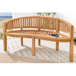 Riess Ambiente Massive Gartenbank XXL EMPIRE TEAK 150cm natur Teakholz Riess-Ambiente