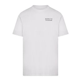 T-Shirt MisterTee "MisterTee Born To Change Tee", Jungen, Gr. XXL, wei&szlig;, 100% Baumwolle, bedruckt, normal, Rundhals, Shirts T-Shirt