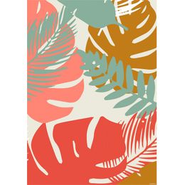Bild Komar "Winter Tropics Black Panther Plants", bunt (farbe bild(er): bunt), B:30cm H:40cm, Holz, Papier, Bilder, Bild, Wandbild zur Dekoration im Kinderzimmer - ohne Rahmen