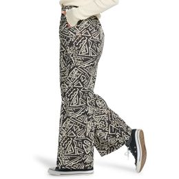 Outdoorhose Billabong "Follow Me", Damen, Gr. S, schwarz-wei&szlig; (schwarz sands), Obermaterial: 85% Baumwolle, 15% Leinen., Hosen Outdoorhose