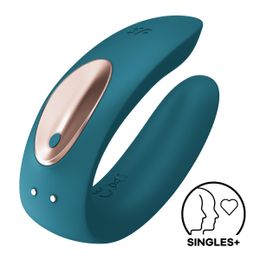 Satisfyer Double Plus aus Silikon, 9 cm