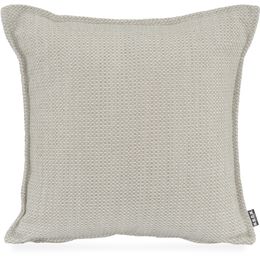 HOCK Dekokissen H.O.C.K. "Linova", beige (beige,natur,helltaupe, gemustert), B:50cm H:10cm L:50cm, Obermaterial: 100% Polypropylen, Dekokissen_Sitzkissen_Kissenh&uuml;llen, Outdoorkissen inkl. F&uuml;llung, 45x45cm, Dekokissen, salbei, gemustert