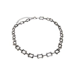 Edelstahlkette Urban Classics "Urban Classics Unisex Chunky Chain Necklace", silber (antiquesilber), Halsketten, Herren, onesize, Zink, Edelstahlkette