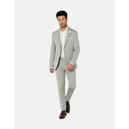 Anzug Thomas Goodwin "3024-90", Herren, Gr. 60, Normalgr&ouml;&szlig;en, grau (lightgrau), 68% Polyester, 28% Viskose, 4% Elasthan, unifarben, festlich, slim fit, Anz&uuml;ge, mit modischen Accessoires