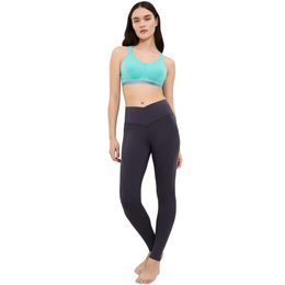 Sporthose triaction by Triumph "Cardio RTW High-Rise Leggings", Damen, Gr. L, N-Gr, grau (ink gray), Single Jersey, Obermaterial: 81% Polyamid, 19% Elasthan, eng 7/8-L&auml;nge, Hosen Sporthose, atmungsaktiv