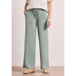 Stoffhose Street One, Damen, Gr. 42, L&auml;nge 30, gr&uuml;n (schwarz mint gr&uuml;n), Stoff, 59% Polyester, 40% Viskose, 1% Elasthan, unifarben, comfort fit lang, Hosen Stoffhose, High Waist