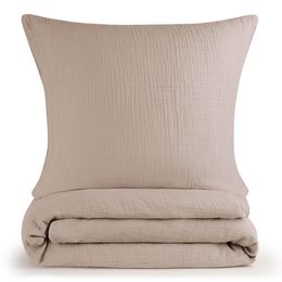 Blumtal Bettw&auml;sche, Taupe, Textil, 135x100 cm, Schlaftextilien, Bettw&auml;sche, Bettw&auml;sche
