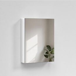 Emke Spiegelschrank, Wei&szlig;, Metall, Rechteckig, 50x65x14.5 cm, Badezimmer, Badezimmerspiegel, Spiegelschr&auml;nke