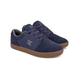 Schn&uuml;rschuh DC Shoes "Crisis 2", Herren, Gr. 6(38), blau (navy, grau, gum), Obermaterial: Leder [Kuh] / Futter: Textil / Au&szlig;ensohle: Gummi., Schuhe Schn&uuml;rschuh