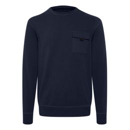 Longpullover Blend "Sweatshirt BHOskari", Herren, Gr. L, blau (marineblaus), Obermaterial: 100% Baumwolle CO., Sweatshirts Longpullover