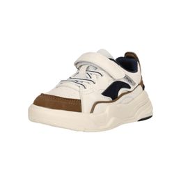 Sneaker ZIGZAG "Eli", M&auml;dchen, Gr. 24, braun (wei&szlig;, braun), Kunstfaser, Polyurethane, Schuhe Sneaker, mit praktischem Klettverschluss