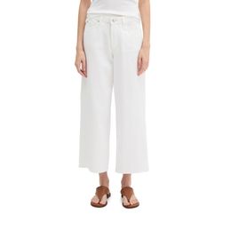 Marc O'Polo MARC O'POLO Damen Weite Jeans "aus Organic-Cotton-Lyocell-Mix"wei&szlig;, Gr. 29, unifarben, Obermaterial: 50% Lyocell, 50% Baumwolle, Jeans