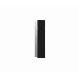 Emco Asis Pure Unterputz-WC-B&uuml;rstengarnitur 975551401 170x730mm, Anschlag rechts, schwarz matt