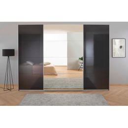 Kleiderschrank OTTO HOME "Mehrzweckschrank Aktenschrank M&ouml;bel Mietswohnung Schlafzimmer KOLUNA", grau (graumetallic, hochglanz effektgrau), B:315cm H:229cm T:62cm, Holzwerkstoff, Schr&auml;nke, Kleiderschrank, Breiten 203/271/315/360cm H&ouml;hen 210/229 Hochglanzfront MADE IN GERMANY