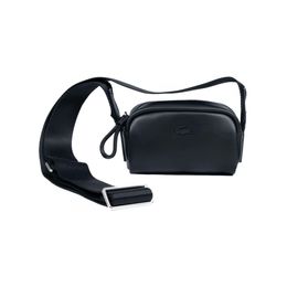 Umh&auml;ngetasche Lacoste "Lacoste Taschen Leder", Damen, Gr. onesize, schwarz, Leder, Taschen Umh&auml;ngetasche