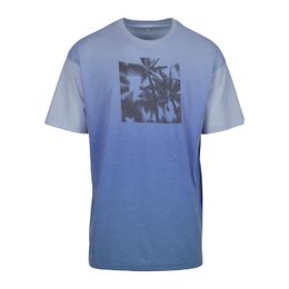 T-Shirt Just Rhyse "Just Rhyse Herren Just Rhyse NewburnSun T-Shirt", Jungen, Gr. L, blau, 65% Baumwolle, 35% Polyester, bedruckt, oversize, Rundhals, Shirts T-Shirt