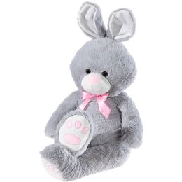 Kuscheltier Heunec "Hase XL 100 cm, grau", grau, Pl&uuml;schfiguren, KinderH:100cm, Polyester, Kuscheltier, H:100cm